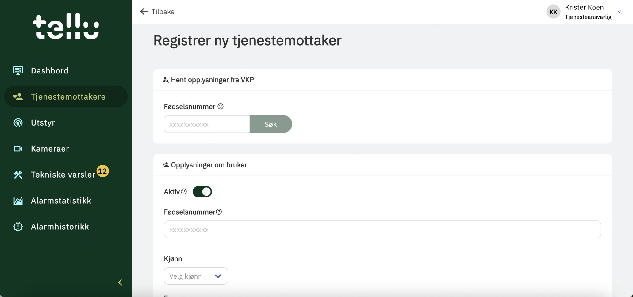 Komme i gang med TelluCare Tilsyn